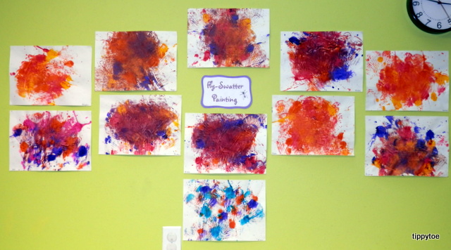 Tippytoe Crafts: Fly Swatter Painting - Take 2