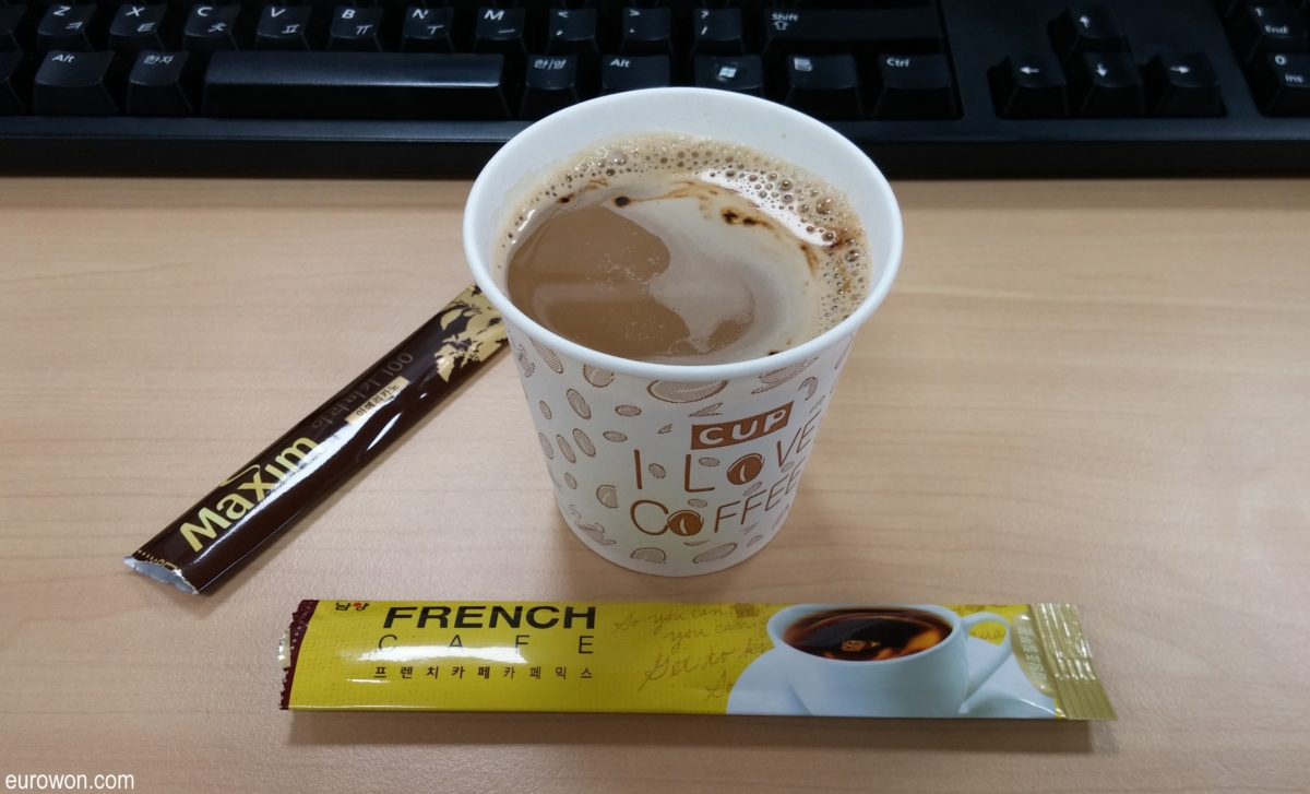 Mi relación de amor y odio con el café instantáneo coreano [Eurowon]
