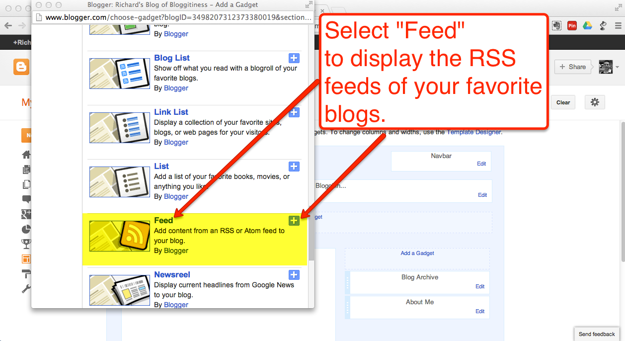 How to Add RSS Feeds and A Blog Roll to Your Blogger Blog - Free ...