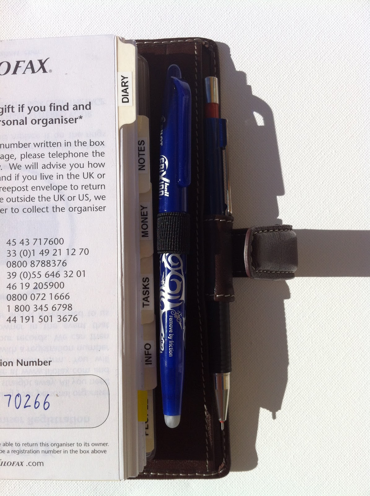 My Life All in One Place: Adding a pen loop to your Filofax