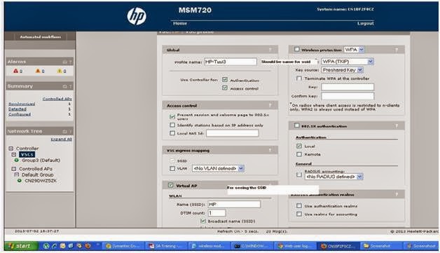 Part 1 :- HP Wireless MSM Controller 720 Basic Configuration and ...