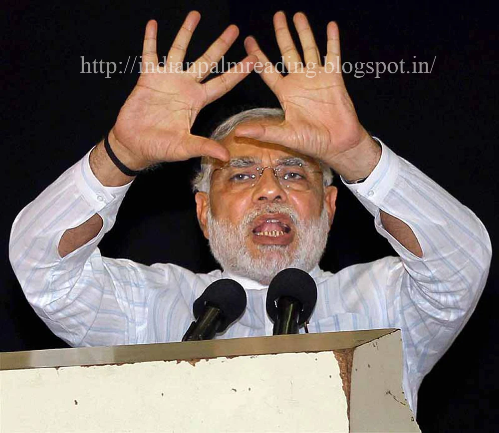 Palm Image Of Narendra Modi Palmistry ~ INDIAN PALMISTRY | PALM READING ...