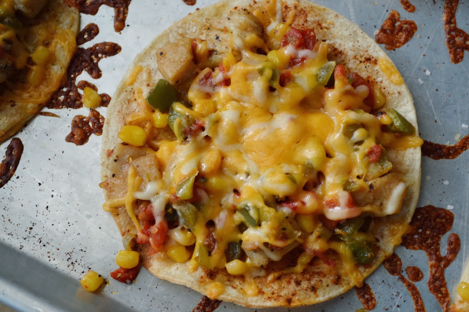 The Art of Comfort Baking: Chicken Fajita Tostados