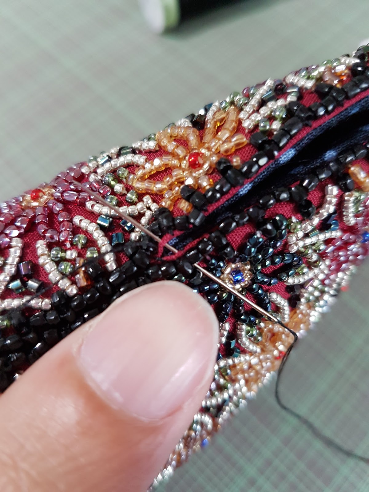 D1D2: Japanese Bead Embroidery Phase 1 - Finish