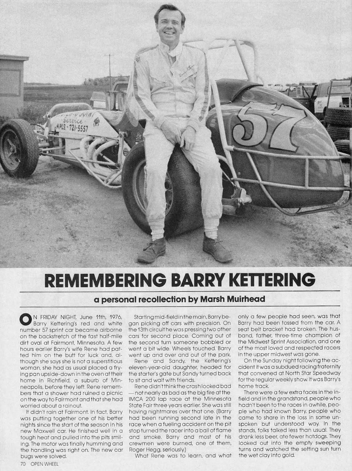 HOT RODS and JALOPIES: Tribute to Barry Kettering, Local Hero, Fearless ...