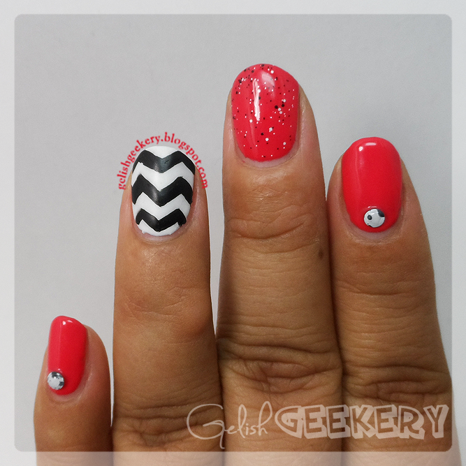 Vegas Pizzaz Nails ~ Gelish Geekery