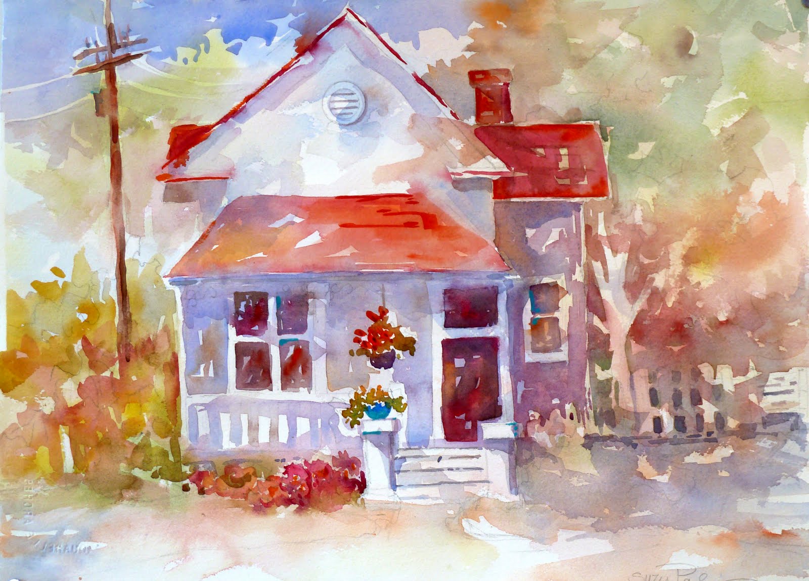 Suzy 'Pal' Powell Watercolors Collages and Sketches: Watercolor Variations