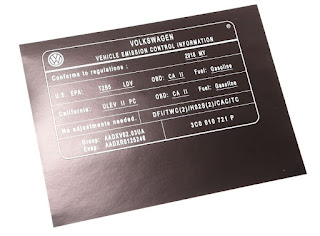 Replacement VIN (vehicle identification number) Stickers: Car Door ...