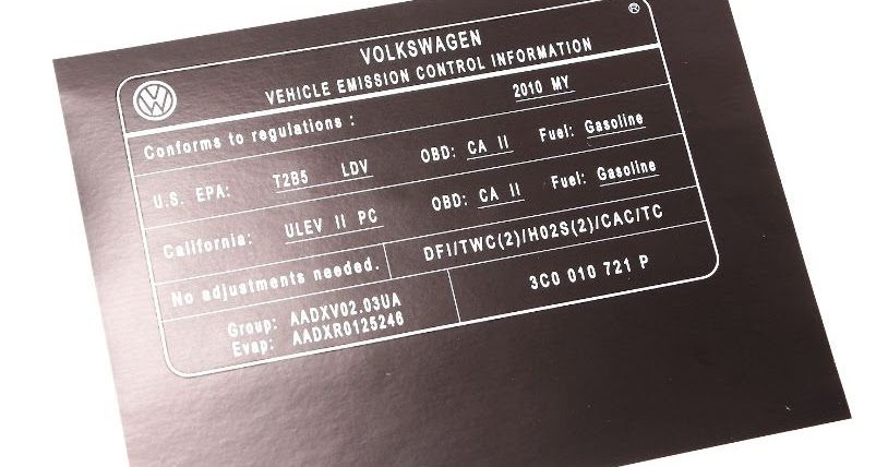 Replacement VIN (vehicle identification number) Stickers: Car Door ...