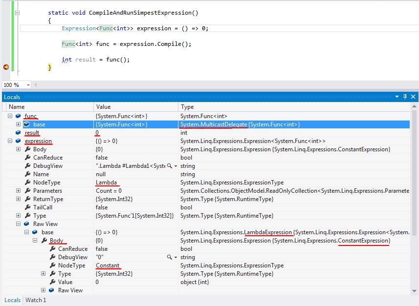 Software Developer's Blog: LINQ: Func vs. Expression