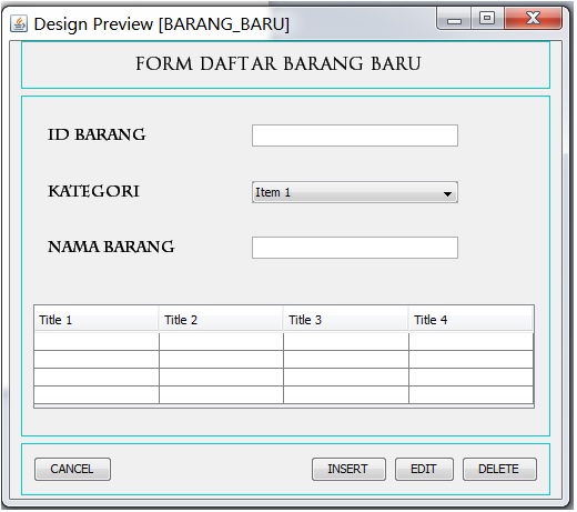 Kumpulan Materi: Pemograman Visual Java Netbeans Kumpulan Materi: Pemograman Visual Java Netbeans
