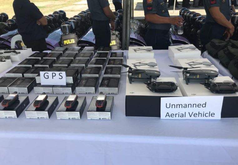 PNP receives new vehicles and high-end equipment