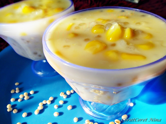 CoratCoret Nina: Bubur Jagung Barli..... nyamannya~