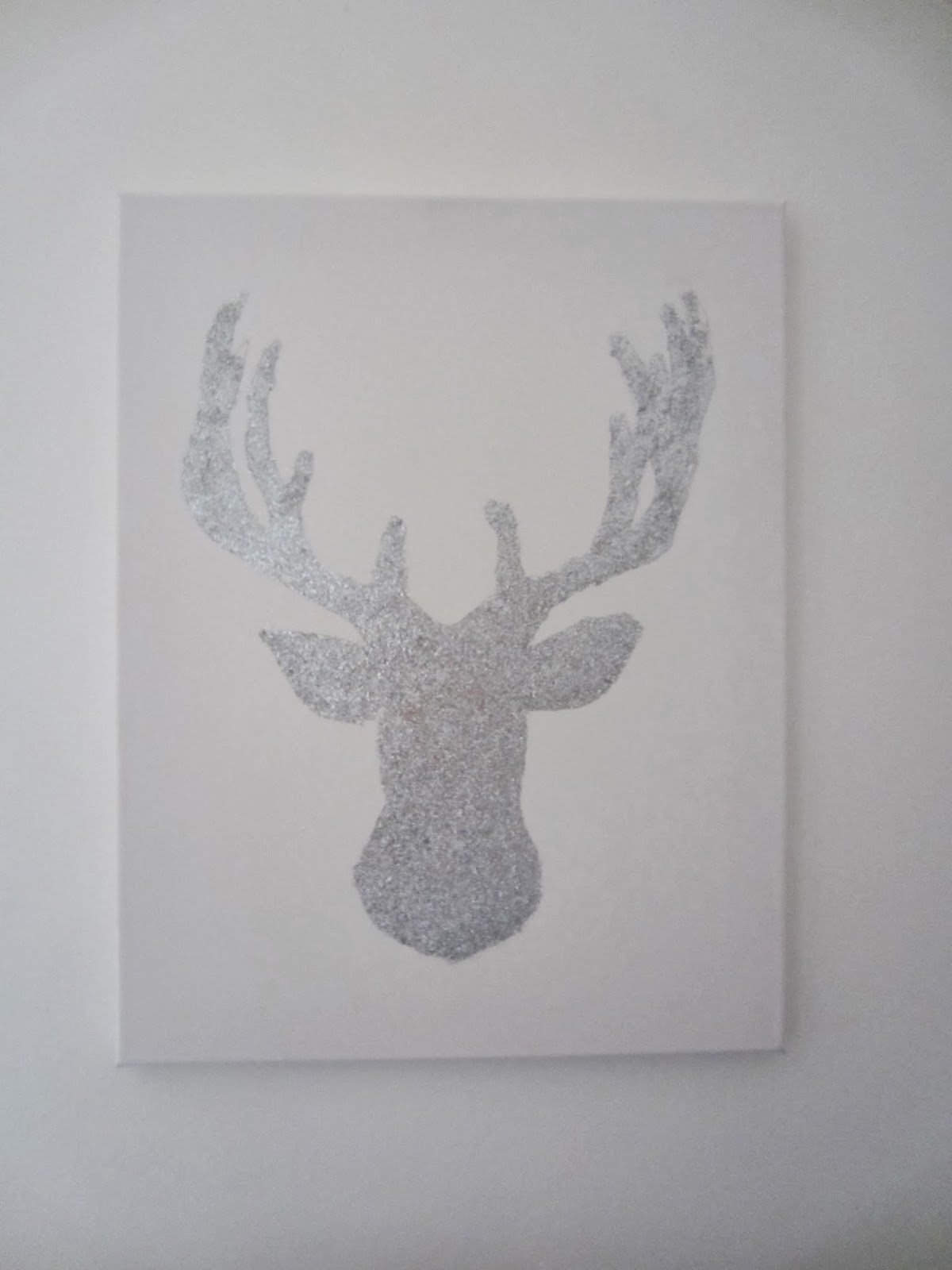DIY - Glitter Stag Head Canvas