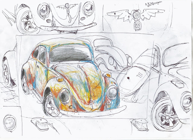 ramonbrandao: Fusca colorido, óleo s/tela, 80 x 120 cm, 2009. Etapas de ...