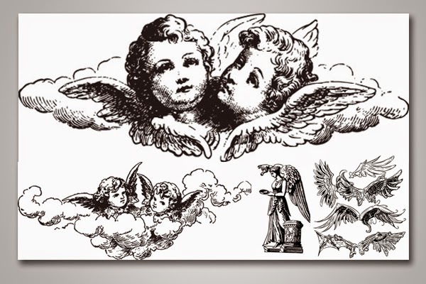 Vectores de Angeles y Alas / Vector Angels and wings