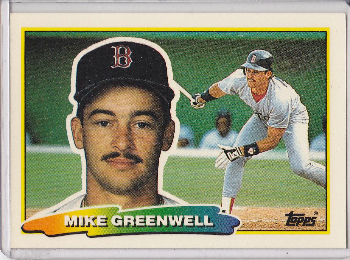 Red Sox Baseball Cards: 1988 Topps Big Mike Greenwell