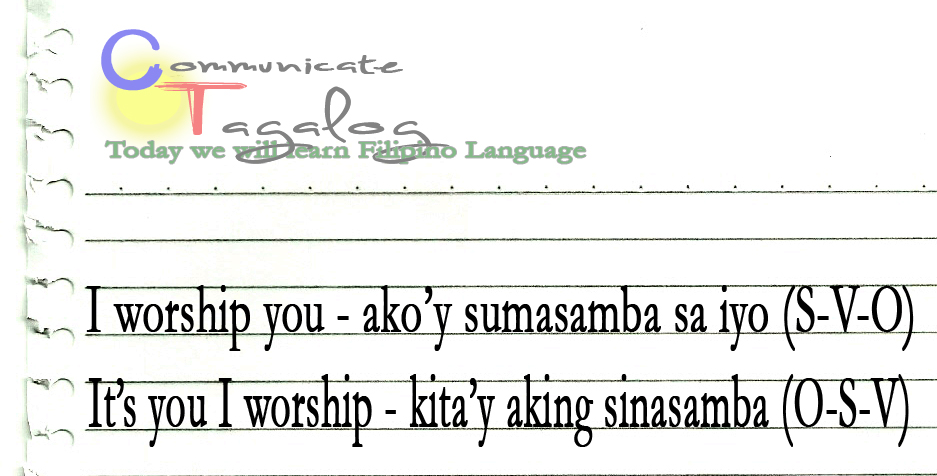 Communicate Tagalog: CT Lesson 18 - How to construct a sentence in Tagalog
