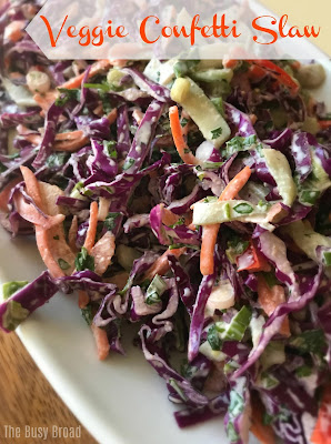 The Busy Broad: Veggie Confetti Slaw