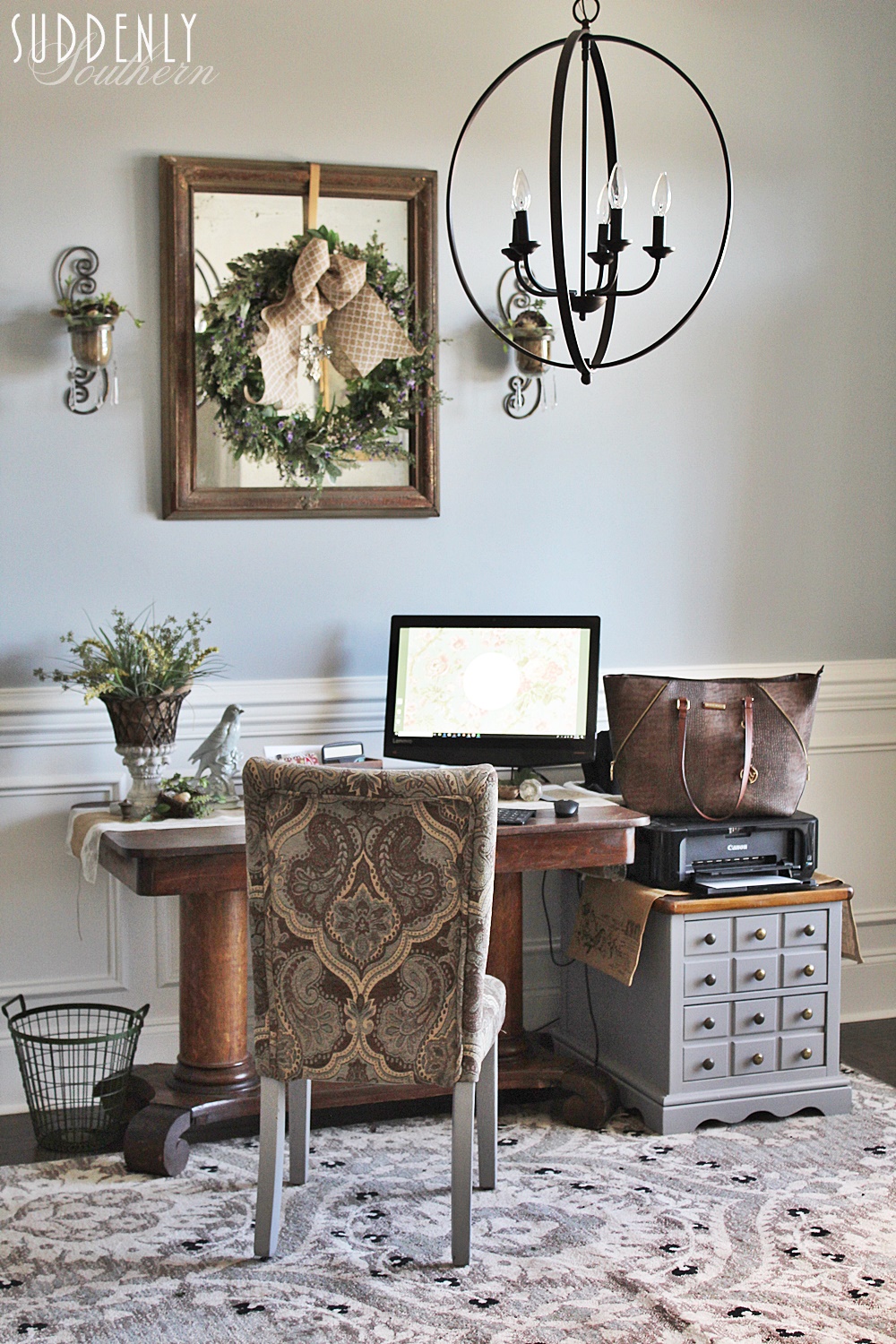 Suddenly Southern : New Rug In My Pretty Home Office...