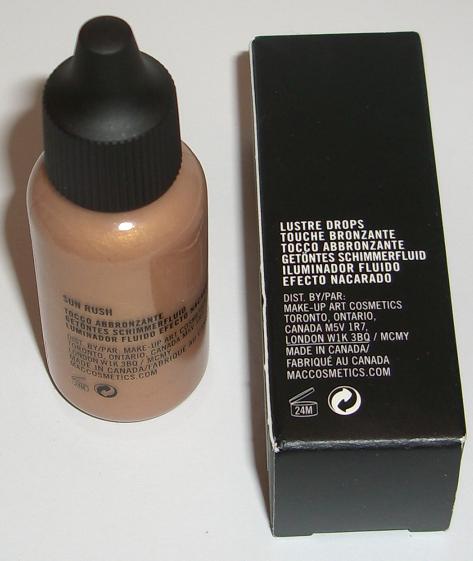 Blushed Wombat...: MAC Sun Rush Lustre Drops Illuminator review/ swatch