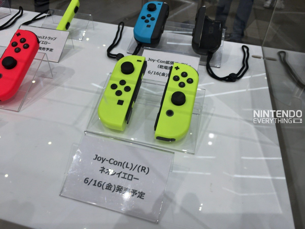 Veja imagens dos controles Joy-Con da cor Neon Yellow para Nintendo ...