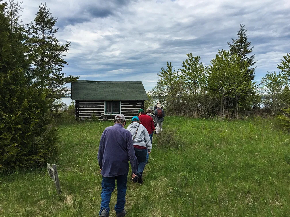 Hiking Toft Point in Door County