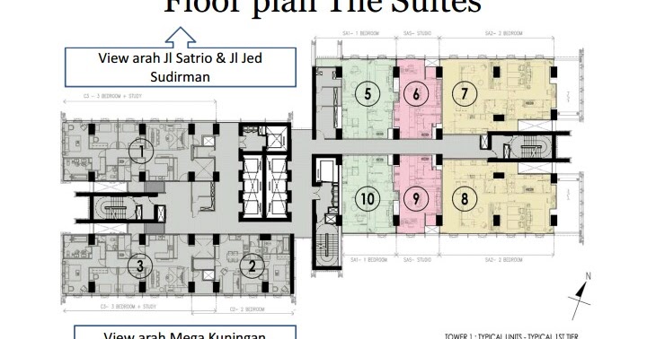 FLOOR PLAN DAN LAYOUT ~ THE SUITES SATRIO