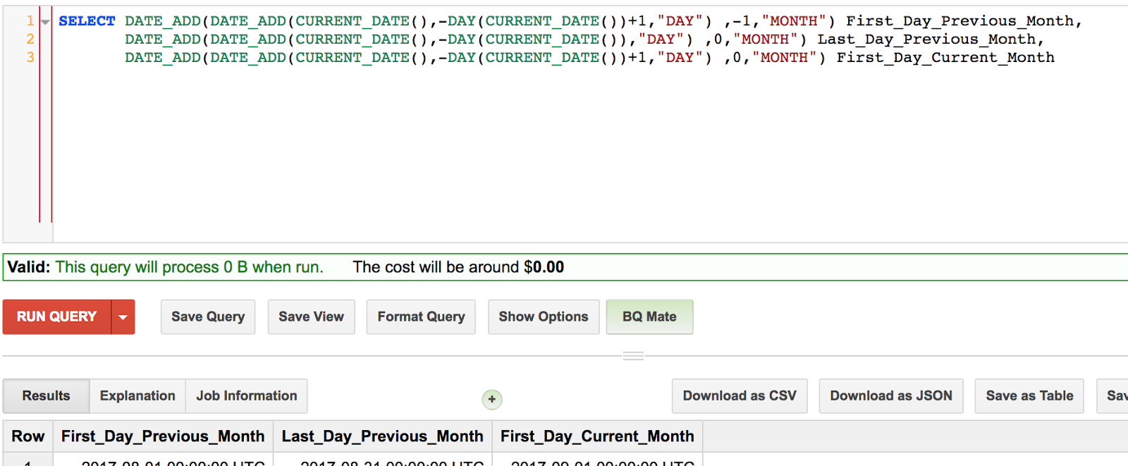 Mahadevan BI Consultant BigQuery Get First And Last Day Of Months mahadevan-bi-consultant-bigquery-get-first-and-last-day-of-months