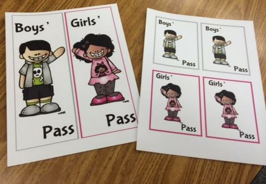 An Apple For The Teacher: Classroom Sign Out Sheet for Bathroom and ...