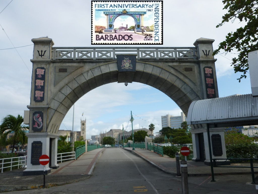 Photo-ops: Philatelic Photograph: Independence Arch - Bridgetown, Barbados