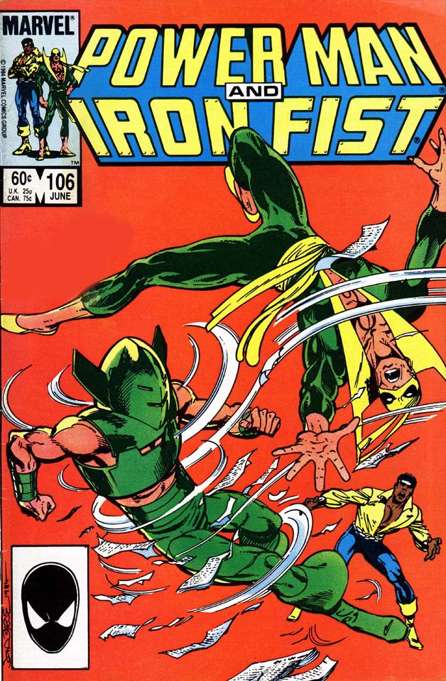 Marvel Comics of the 1980s: 1984 - Byrne's Power Man and Iron Fist covers