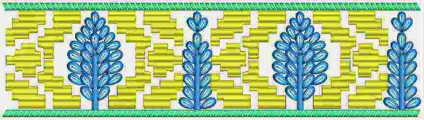 Embdesigntube: Vivacious Color Combination Lace Border Designs