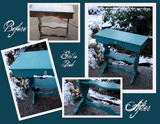 Girl in Pink: Kate's Darling Blue Table and A Little ASCP Wax Q&A