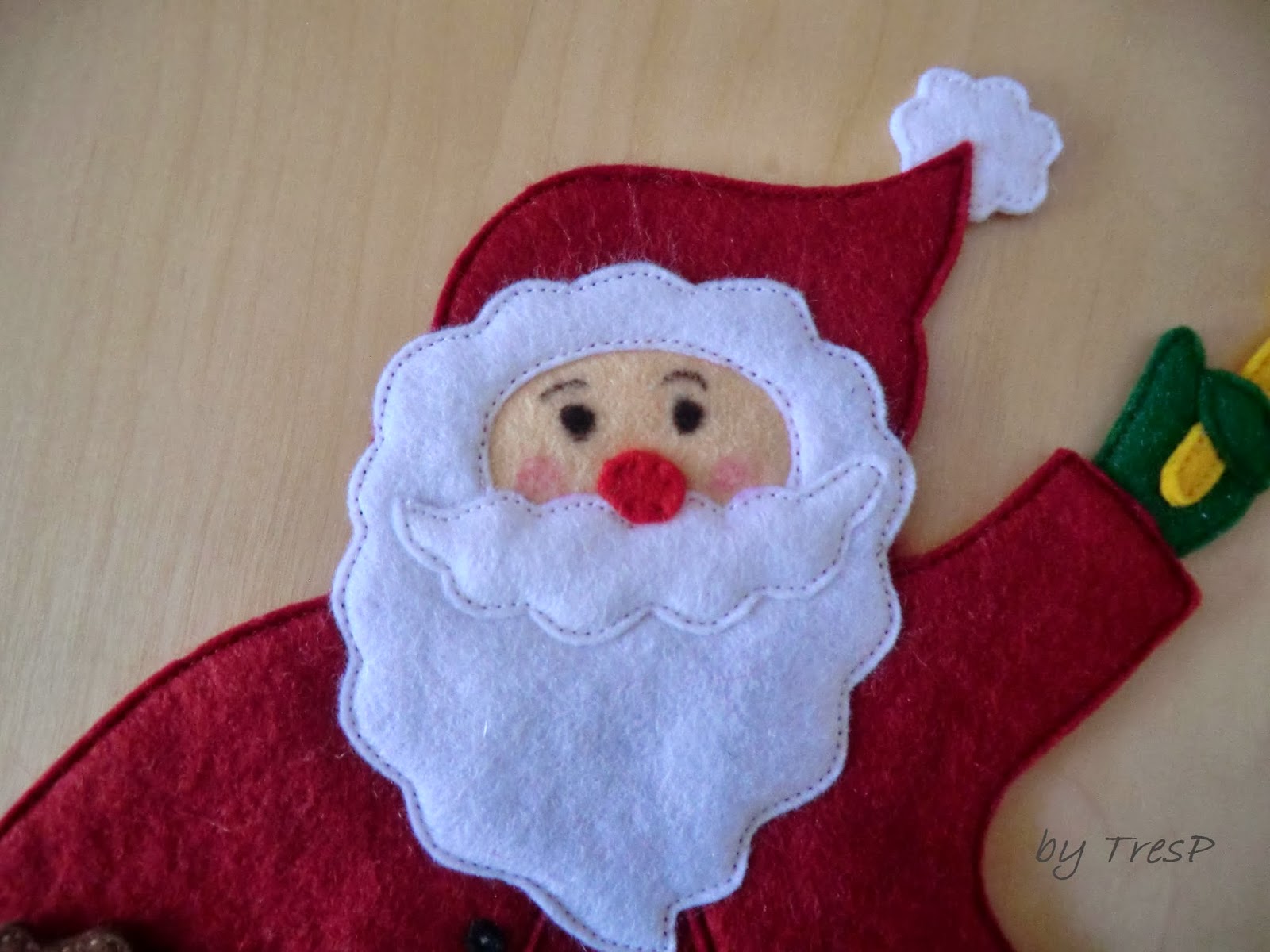 Patrones de Santa Claus en fieltro - Imagui