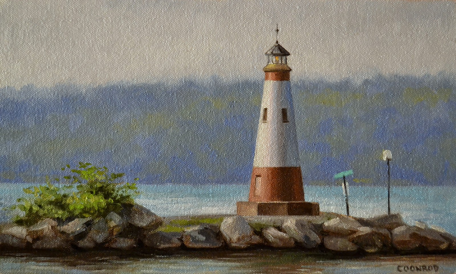 Trish Coonrod's Paintings: Myers Park Lighthouse Study