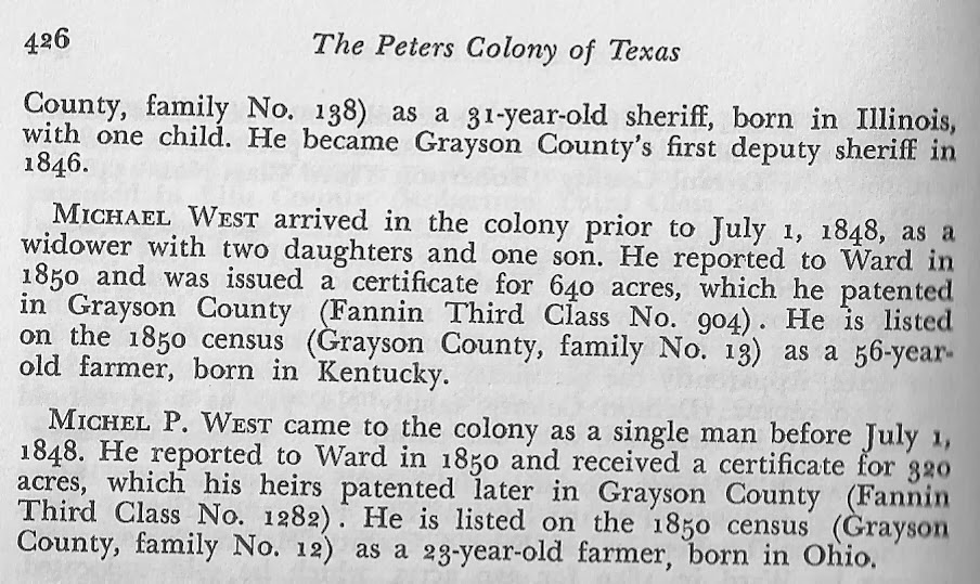 clmroots: Michael West Land in Grayson County, Texas