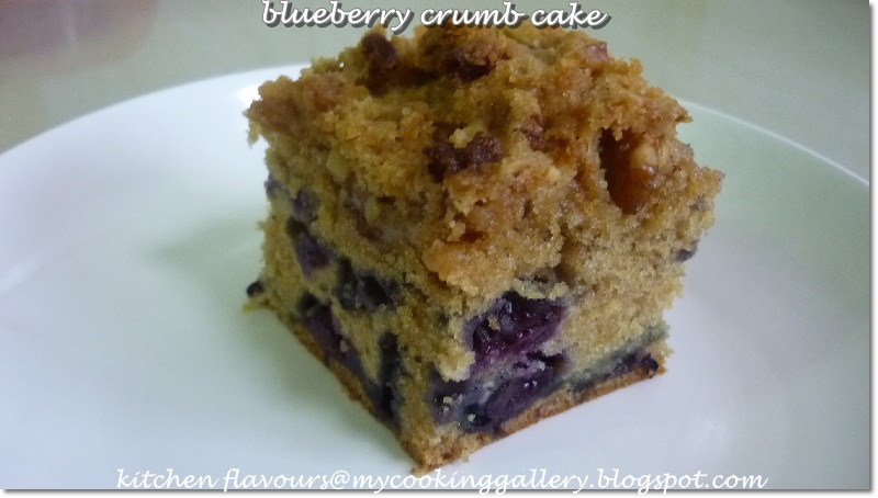 kitchen flavours: Blueberry Crumb Cake