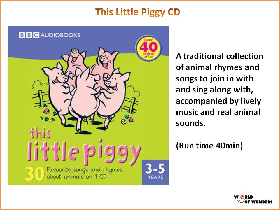 World Of Wonders Nursery Rhymes CDs 7 Titles World Of Wonders Nursery Rhymes CDs 7 Titles