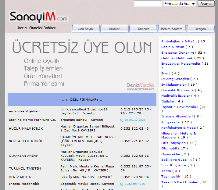 Asp Firma Rehberi Scripti Php Scriptler Asp Scriptler Ücretsiz Scriptler Scripti İndir