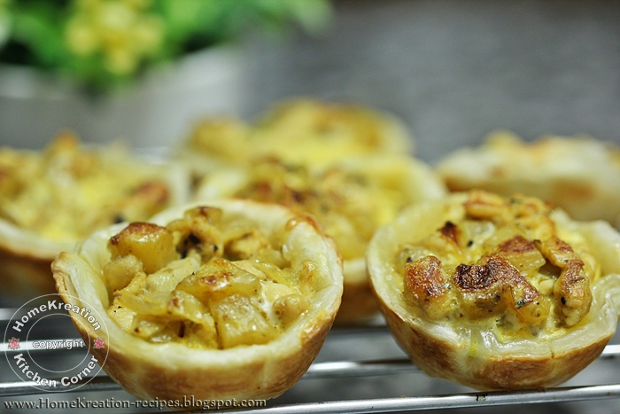 HomeKreation - Kitchen Corner: Mini Chicken Quiche