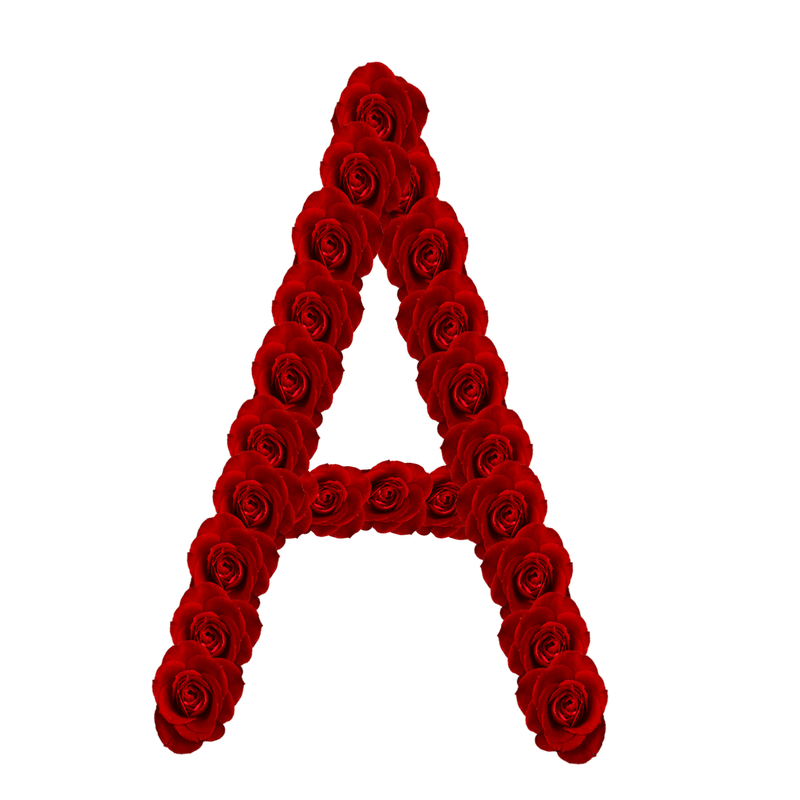 GRANNY ENCHANTED'S BLOG: "Red Rose 3" PNG Free Scrapbook Alphabet Letters