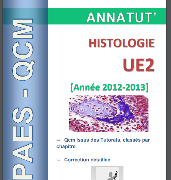 Poly QCM Histologie Tutorat Toulouse - Lca-ecninfo