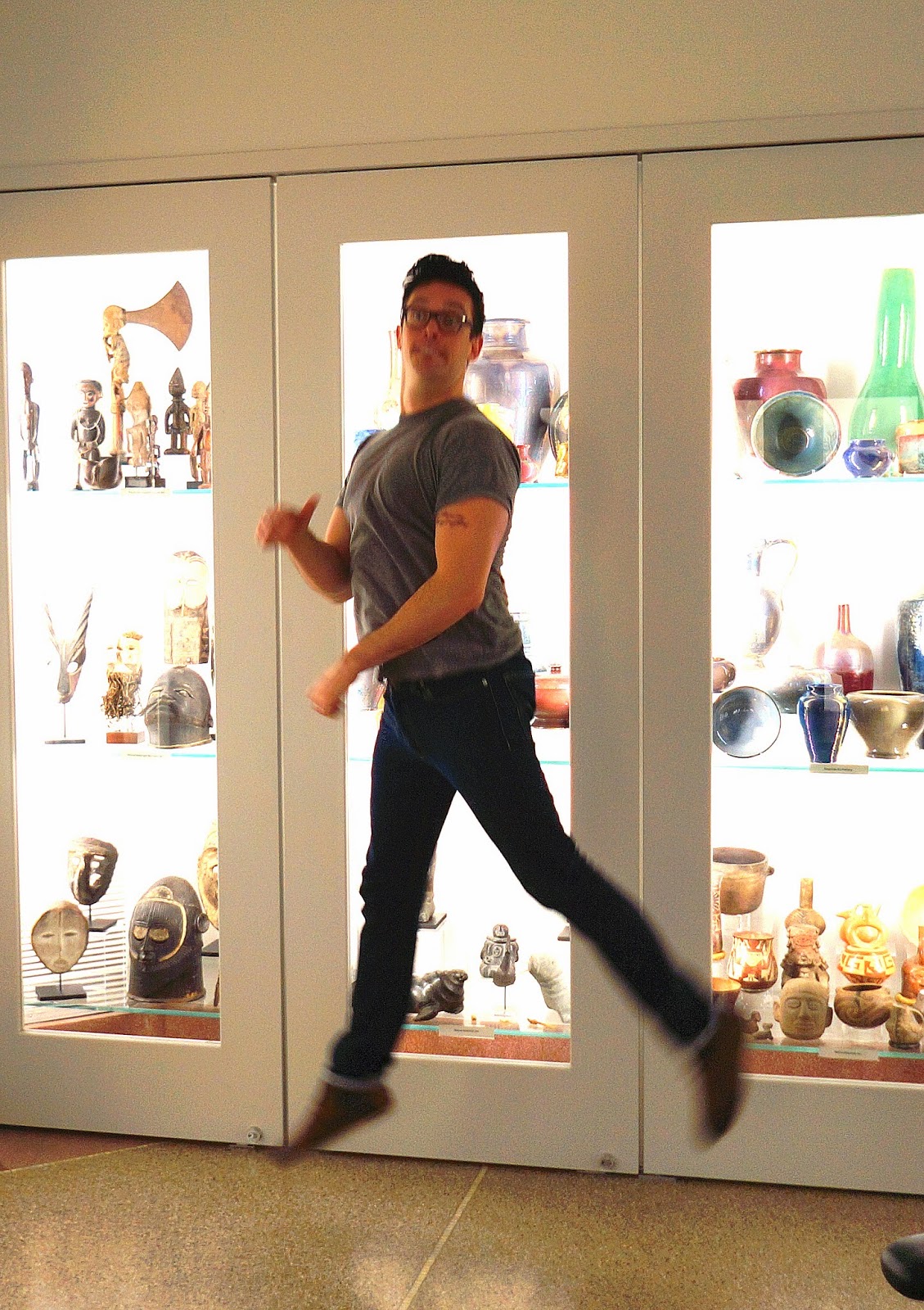 Jumping in Art Museums