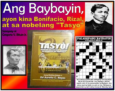 Sayútsot Sayúsay: Ang Baybayin, ayon kina Bonifacio, Rizal, at sa ...