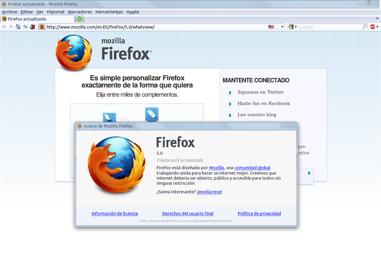 Firefox 5 Disponible vía FTP|Rincón Ubuntero