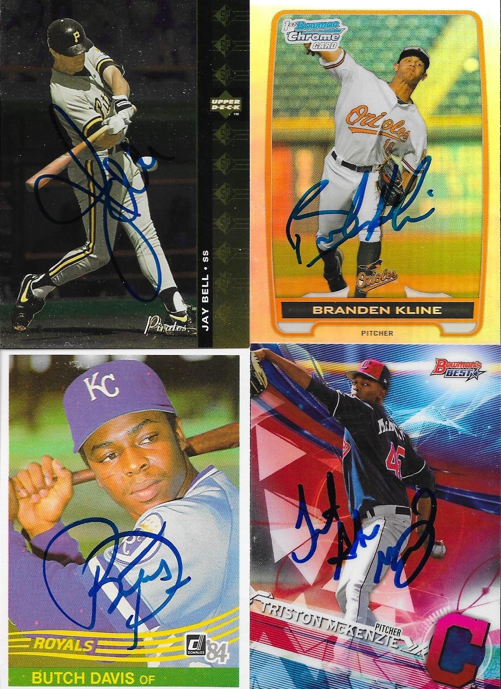 foul bunt: Some Signed Cards From Michael