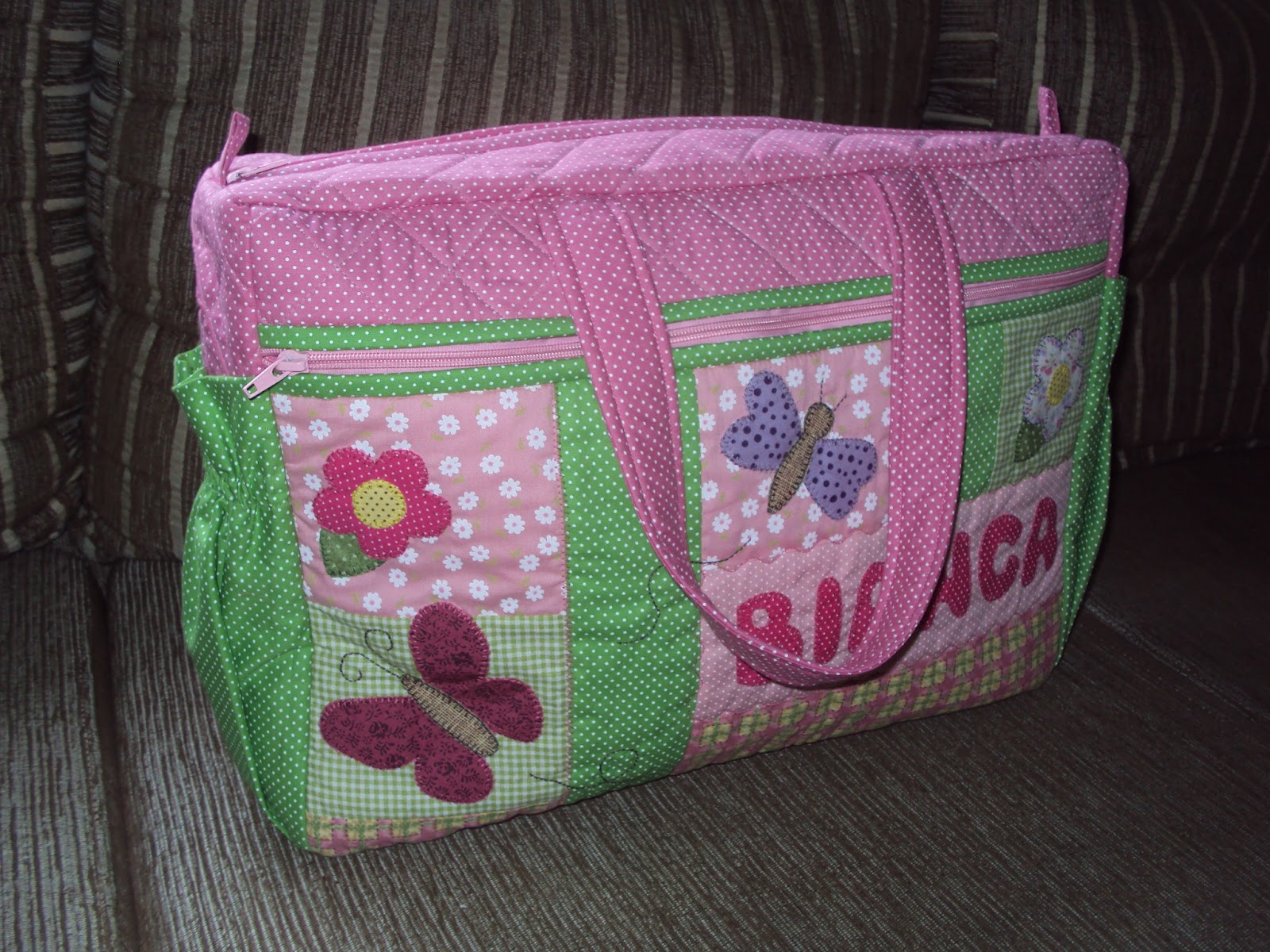 Maria Patchwork e Cia: Bolsa de Bebê
