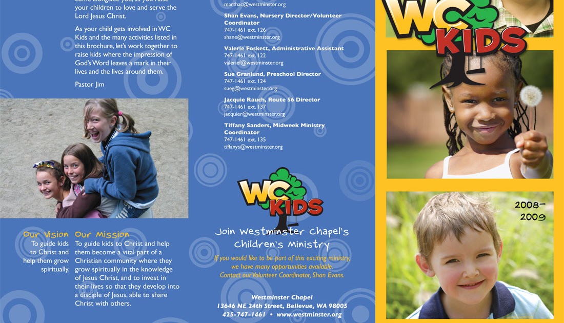 KN Creative – custom graphic design by seattle designer: WC Kids Brochure