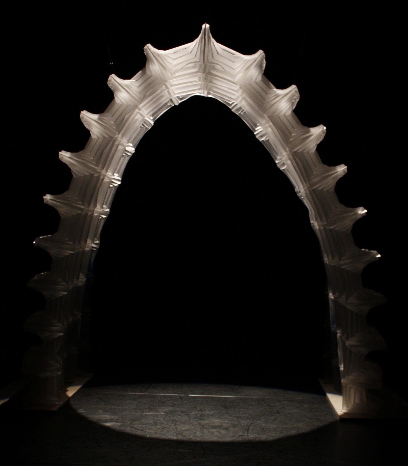 Digital Fabrication: Parallel Pleated Origami Arch - Mathew Schwartz